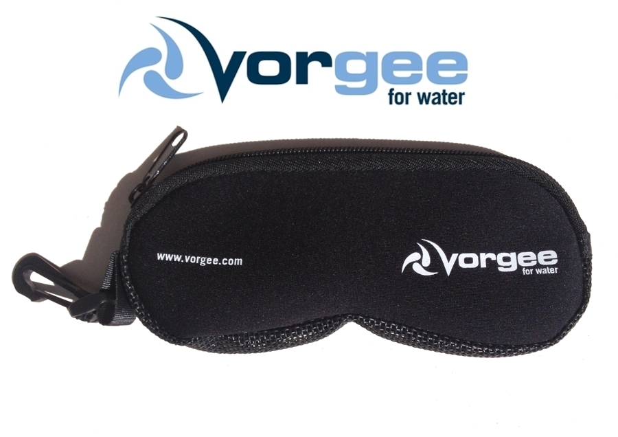 VORGEE GOGGLE POUCH BLACK, GOGGLE BAG, SWIMMING GOGGLES BAG